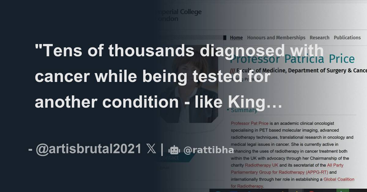 "Tens of thousands diagnosed with cancer while being tested for another ...