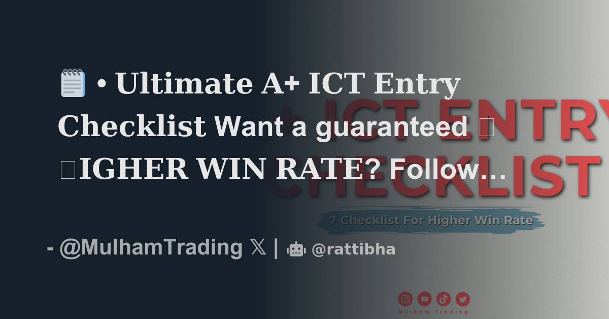 🗒️ • 𝐔𝐥𝐭𝐢𝐦𝐚𝐭𝐞 𝐀+ 𝐈𝐂𝐓 𝐄𝐧𝐭𝐫𝐲 𝐂𝐡𝐞𝐜𝐤𝐥𝐢𝐬𝐭 Want a guaranteed 𝐇𝐈𝐆𝐇𝐄𝐑 𝐖𝐈𝐍 𝐑𝐀𝐓𝐄? Follow this checklist! A ...