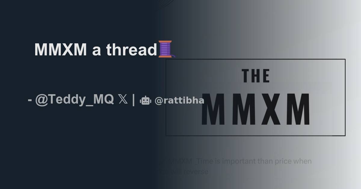 MMXM a thread🧵 - Thread from TeDdY @Teddy_MQ - Rattibha