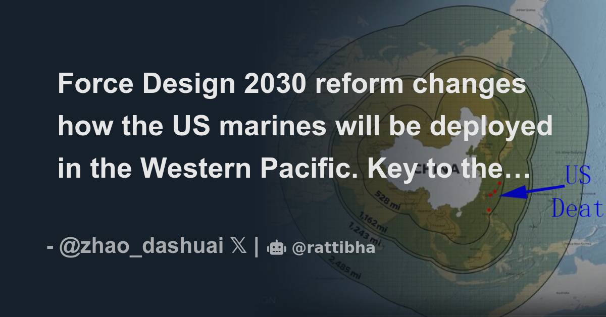 Force Design 2030 reform changes how the US marines will be deployed in ...