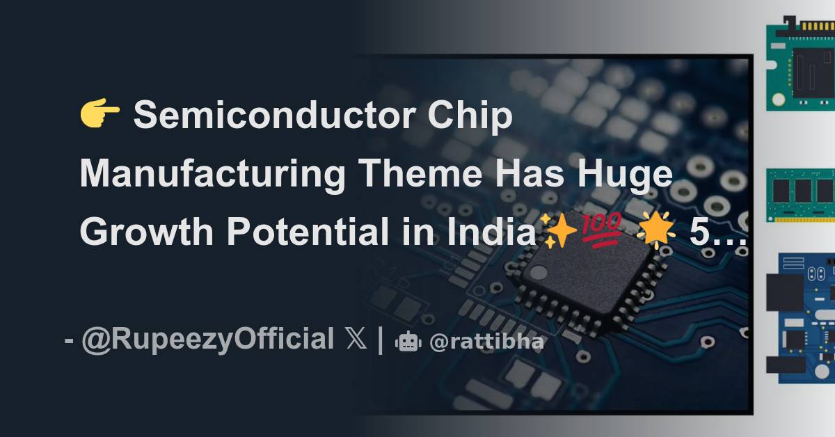 👉 Semiconductor Chip Manufacturing Theme Has Huge Growth Potential in ...
