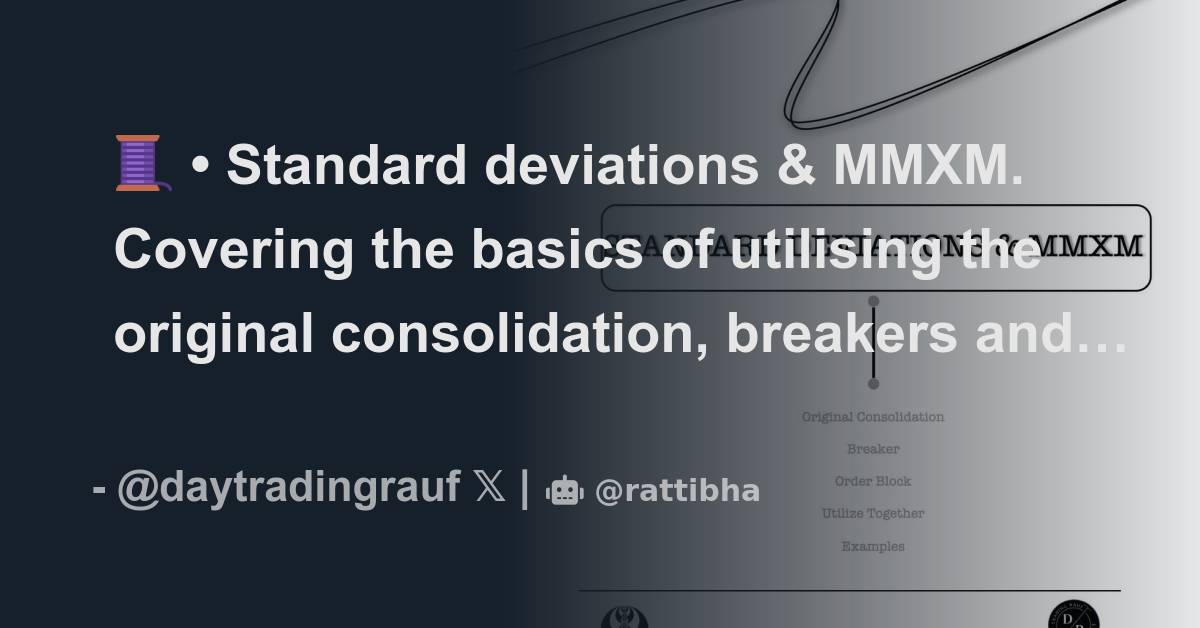 🧵 • Standard deviations & MMXM. Covering the basics of utilising the ...