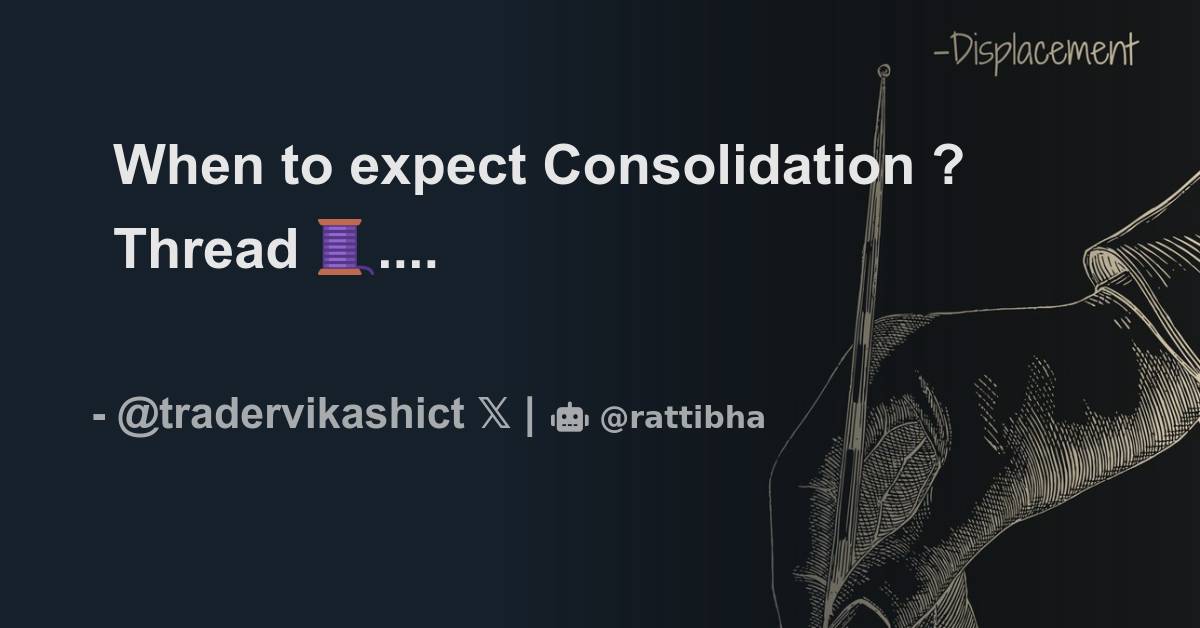 When to expect Consolidation ? Thread 🧵.... - Thread from Displacement ...