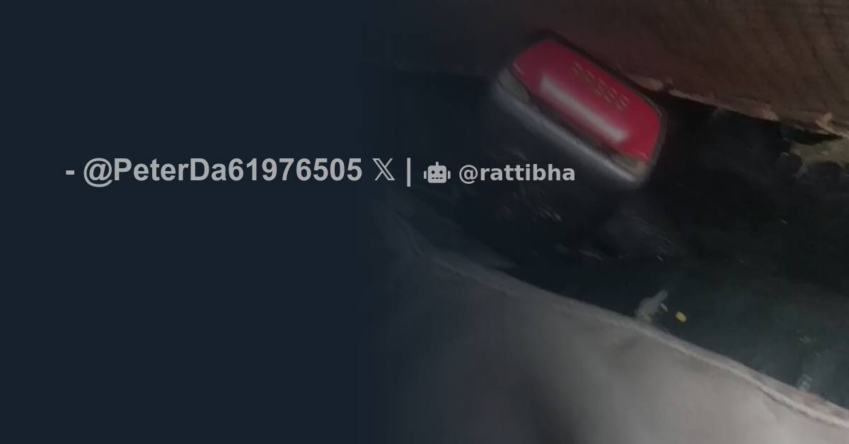 - Thread from Peter Davis @PeterDa61976505 - Rattibha