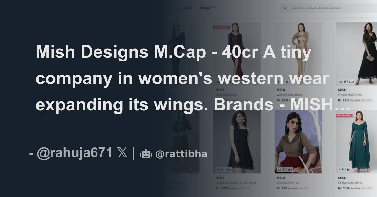 Mish Designs M.Cap - 40cr A tiny company in women's western wear expanding its wings. Brands ...