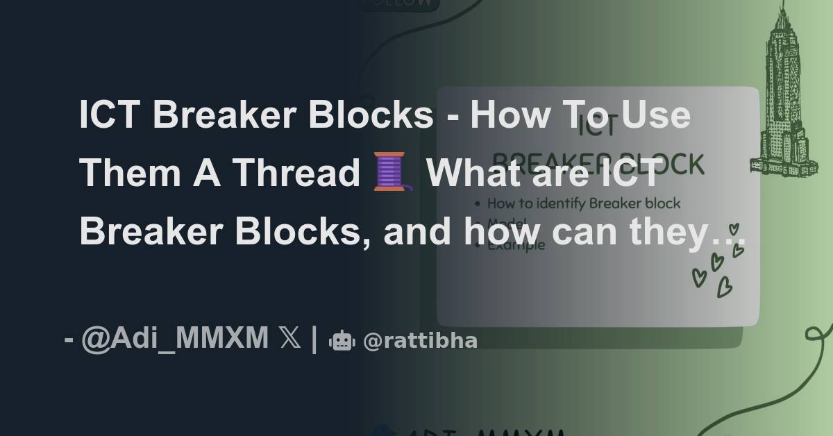 ICT Breaker Blocks - How To Use Them A Thread 🧵 - Thread from Mr Adi ...