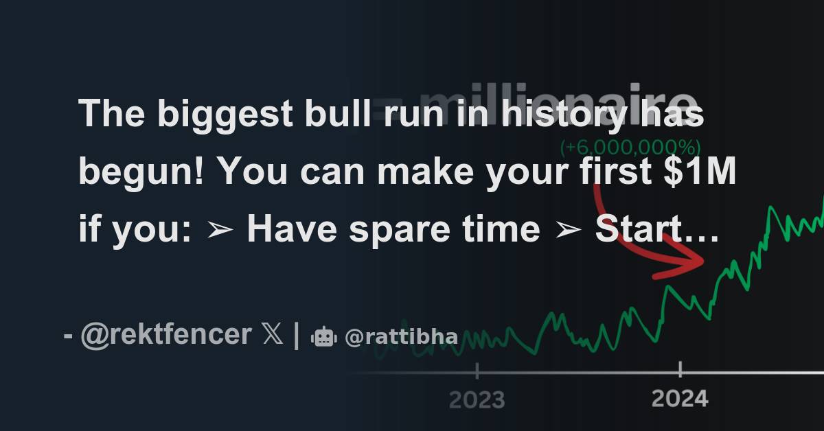 The biggest bull run in history has begun! You can make your first $1M ...