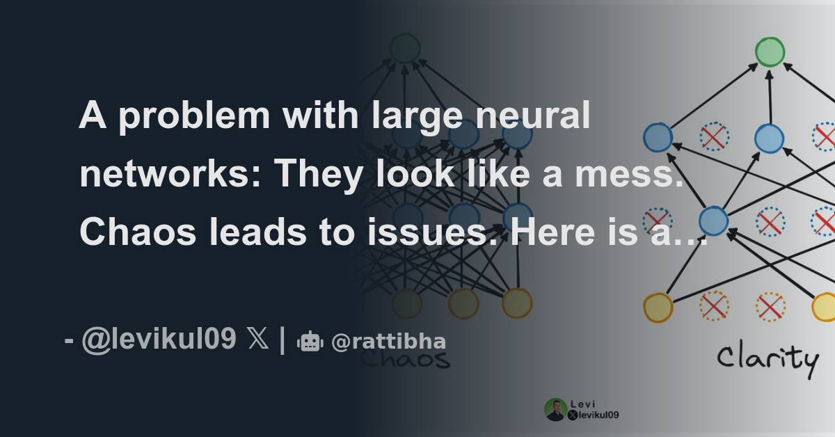 A problem with large neural networks: They look like a mess. Chaos ...