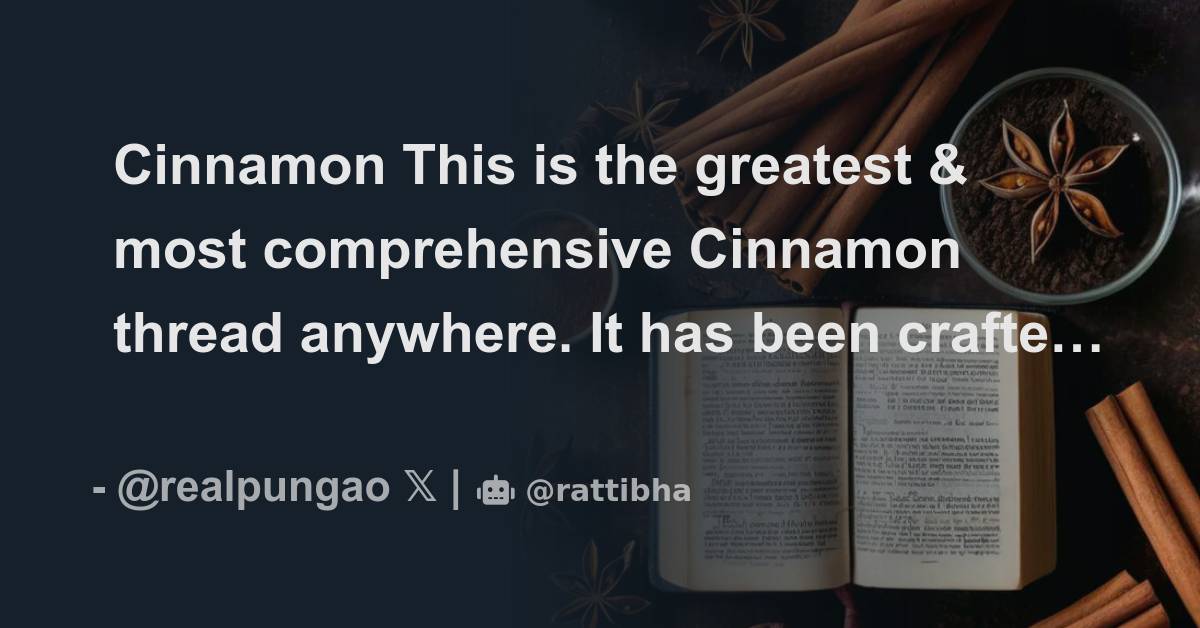 Cinnamon This is the greatest & most comprehensive Cinnamon thread ...