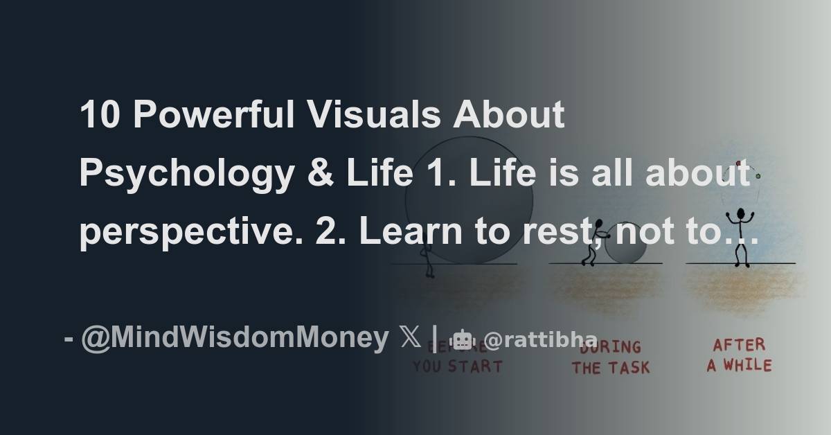 10 Powerful Visuals About Psychology & Life 1. Life is all about ...