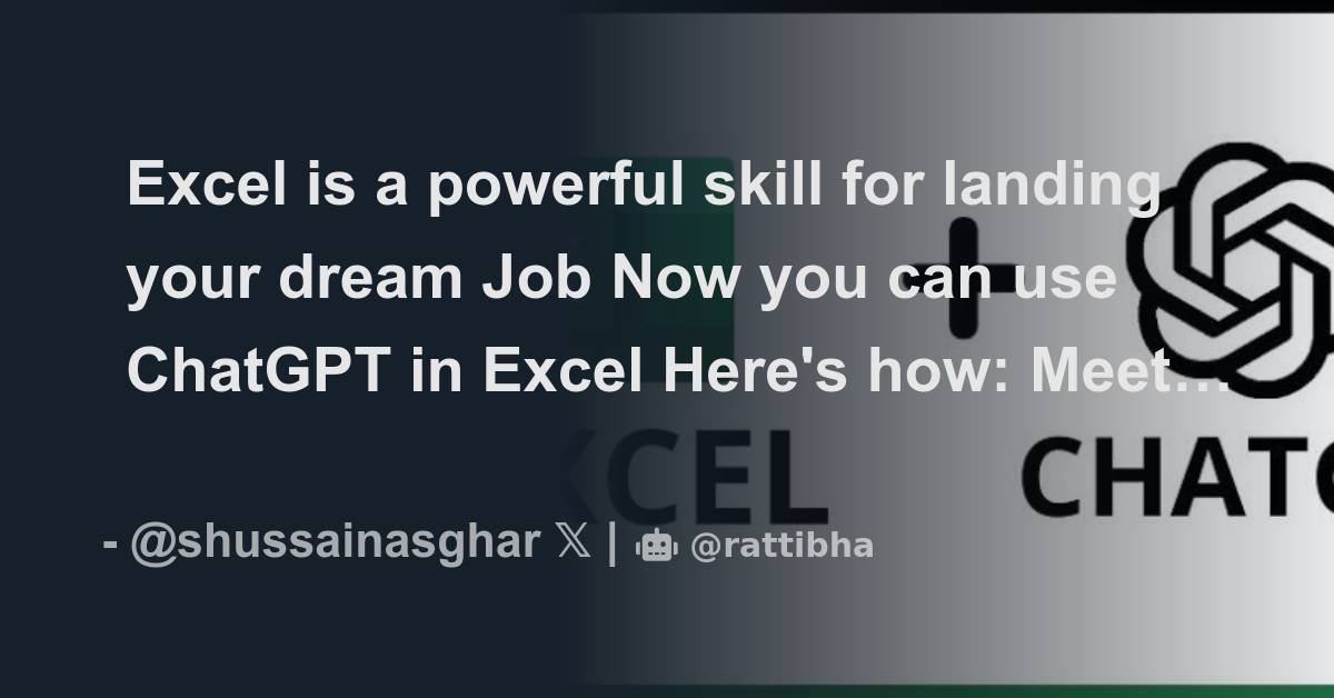 Excel is a powerful skill for landing your dream Job Now you can use ...