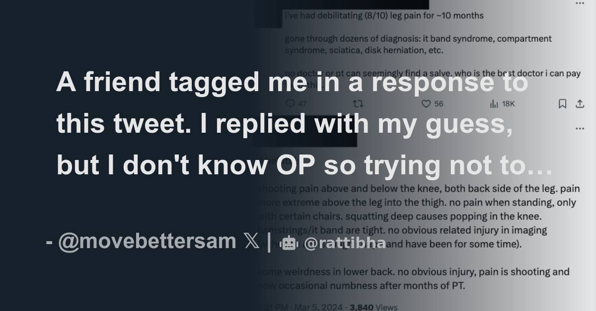 A friend tagged me in a response to this tweet. I replied with my guess ...