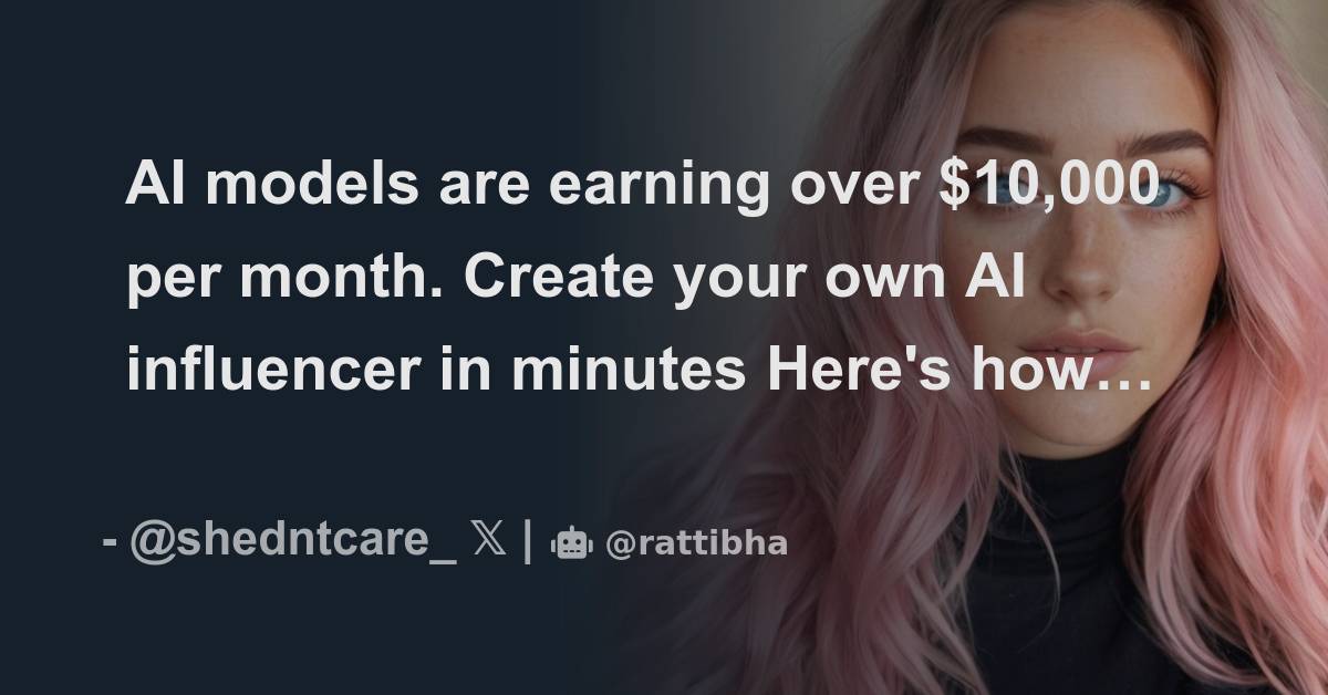 AI models are earning over $10,000 per month. Create your own AI ...