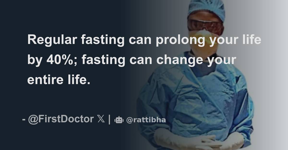Regular fasting can prolong your life by 40%; fasting can change your ...