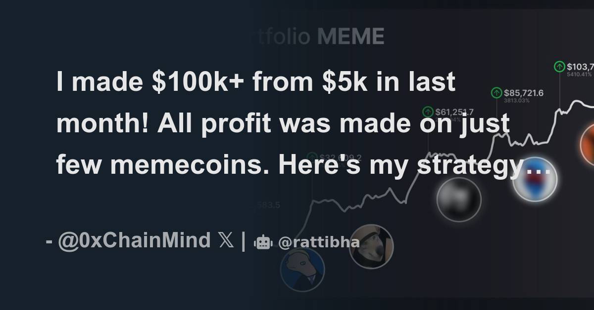 I made $100k+ from $5k in last month! All profit was made on just few ...