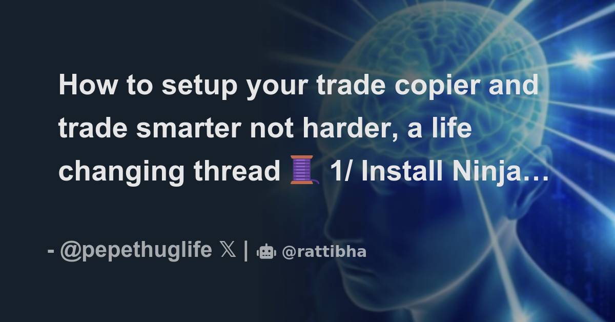 How to setup your trade copier and trade smarter not harder, a life ...