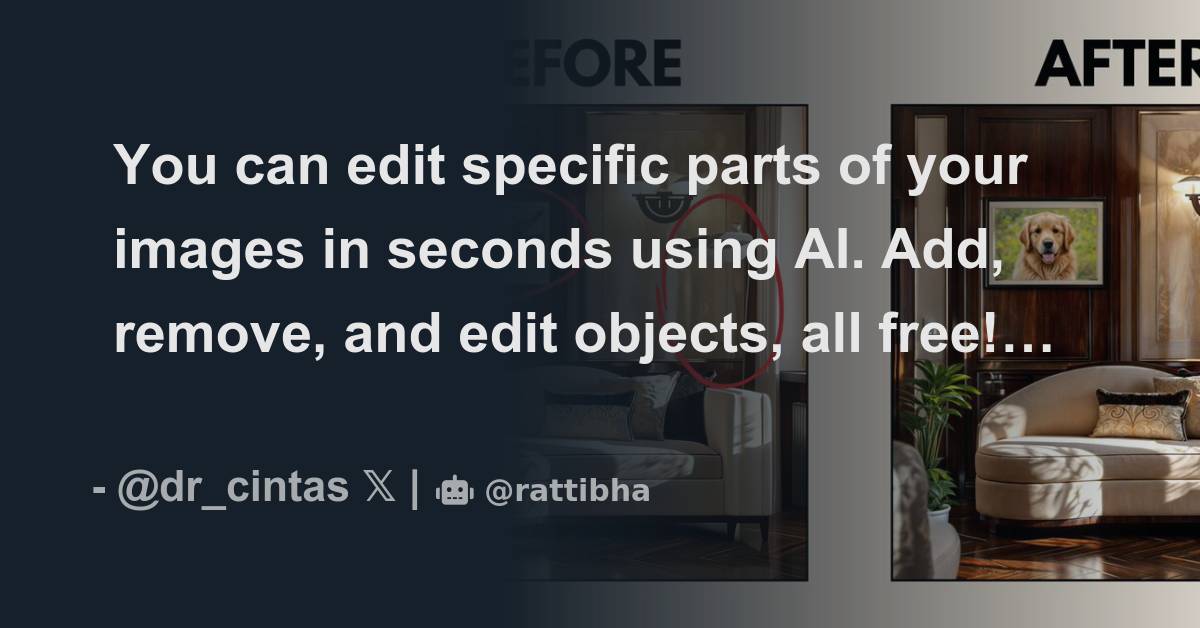 You can edit specific parts of your images in seconds using AI. Add ...