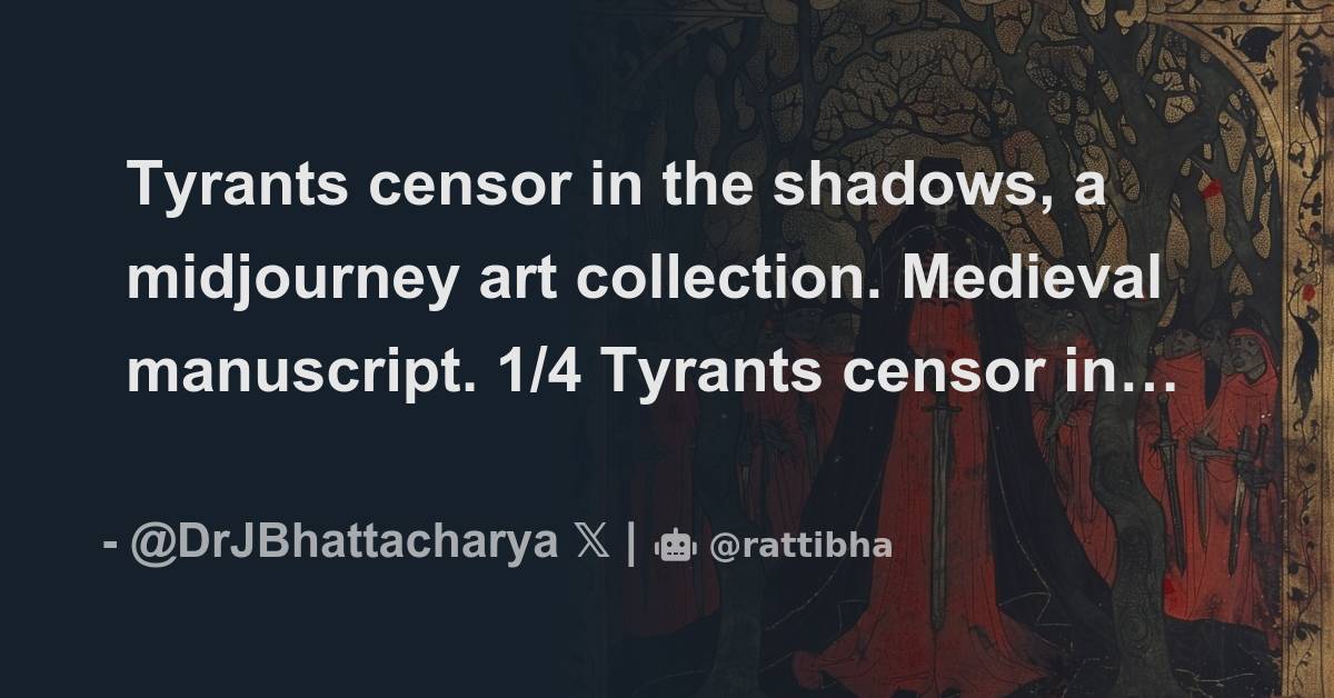 Tyrants censor in the shadows, a midjourney art collection. Medieval ...