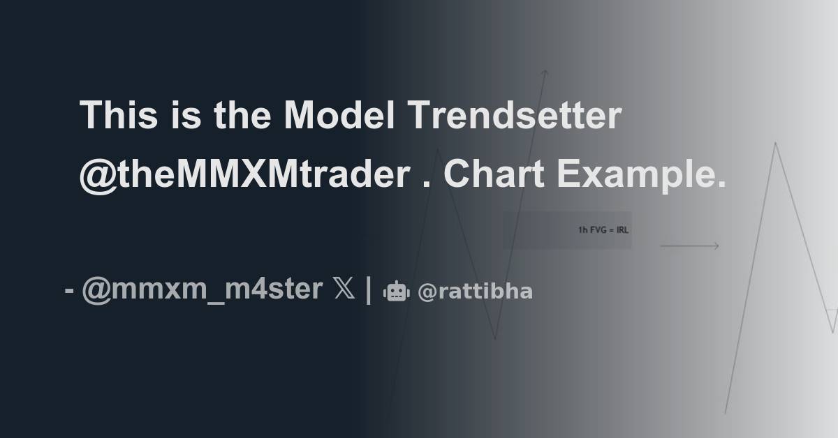 This is the Model Trendsetter @theMMXMtrader . - Thread from the Mmxm ...