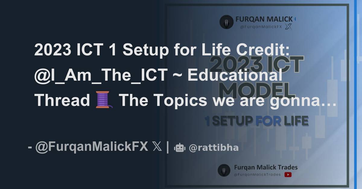 2023 ICT 1 Setup for Life Credit: @I_Am_The_ICT ~ Educational Thread 🧵 - Thread from FURQAN ...