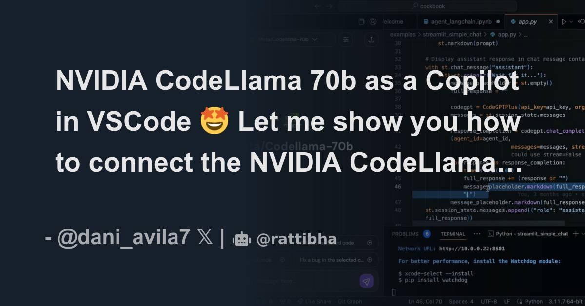 Nvidia Codellama 70b As A Copilot In Vscode 🤩 Let Me Show You How To Connect The Nvidia