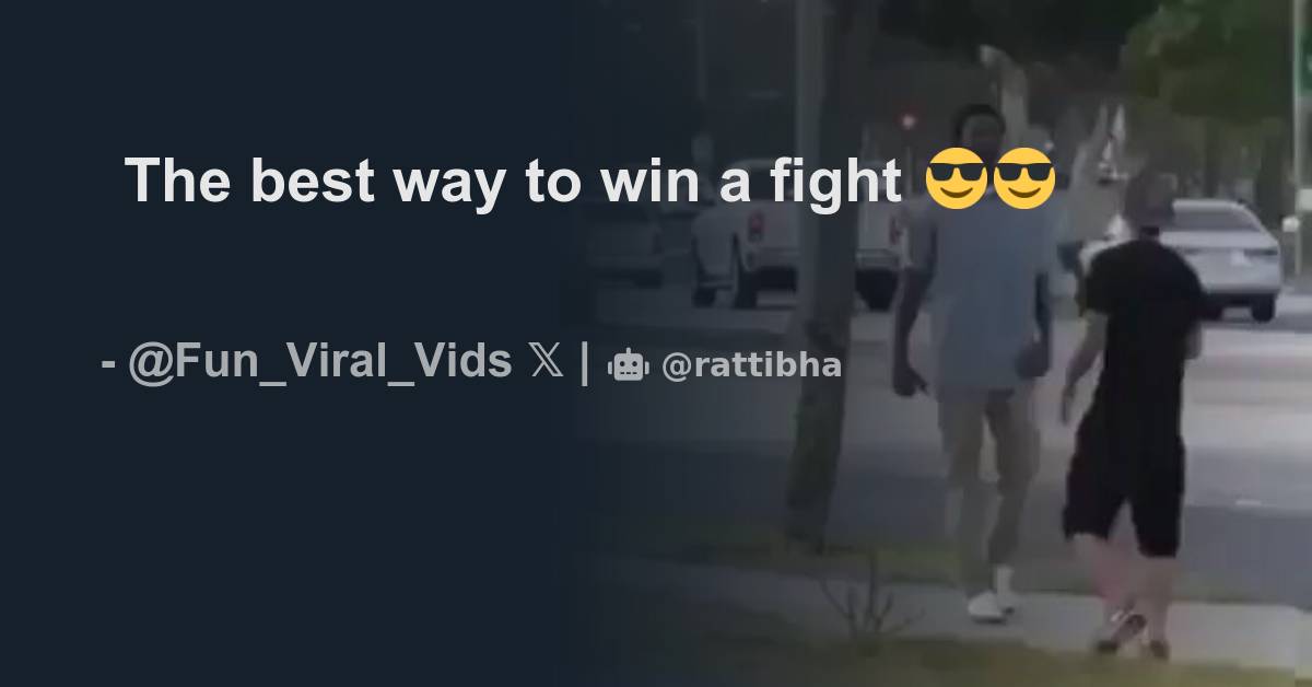 The best way to win a fight 😎😎 - Thread from Fun Viral Vids 😊 @Fun ...