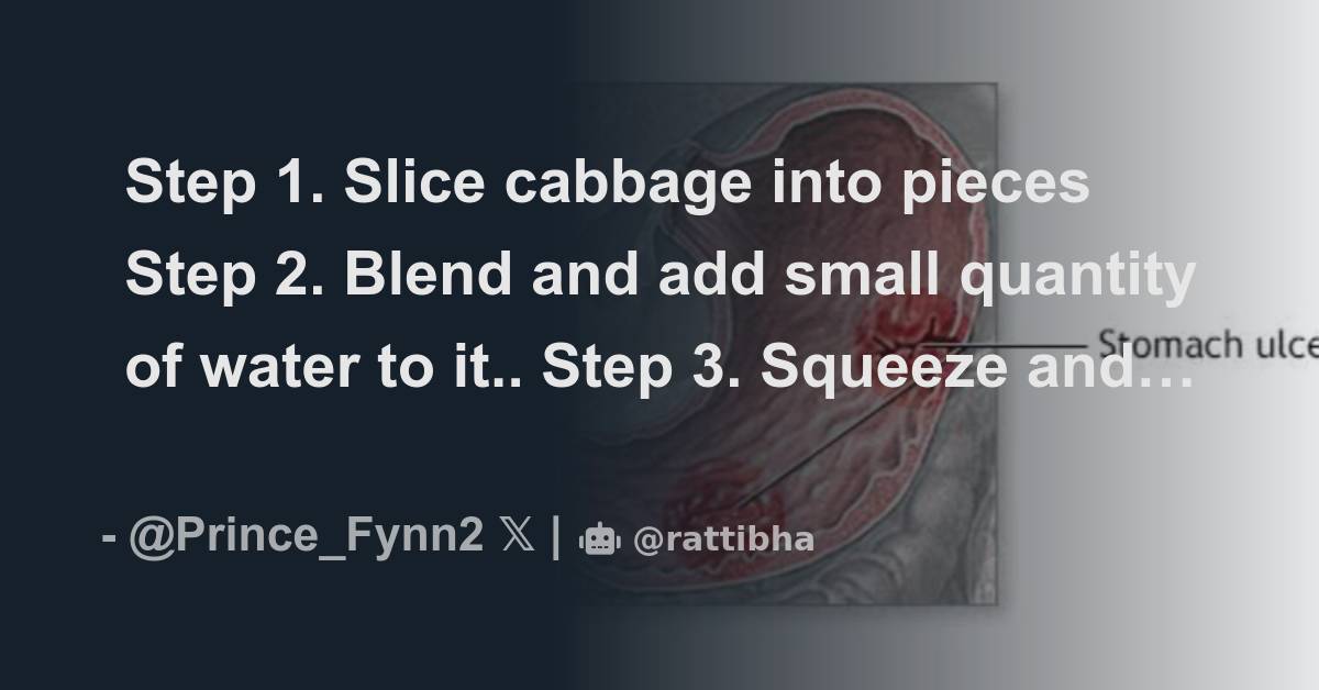 Step 1. Slice cabbage into pieces Step 2. Blend and add small quantity ...