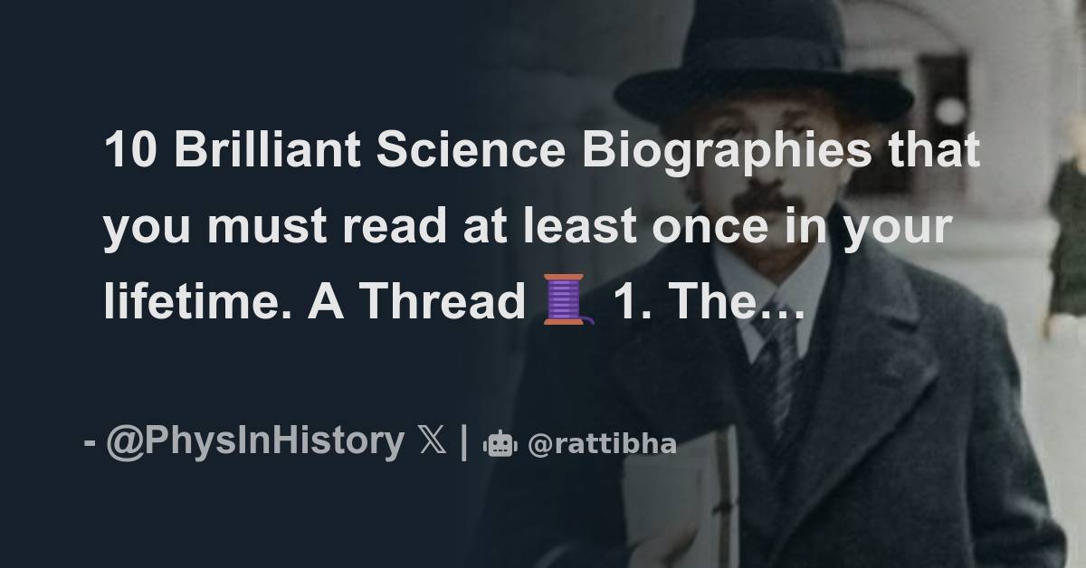 10 Brilliant Science Biographies that you must read at least once in ...