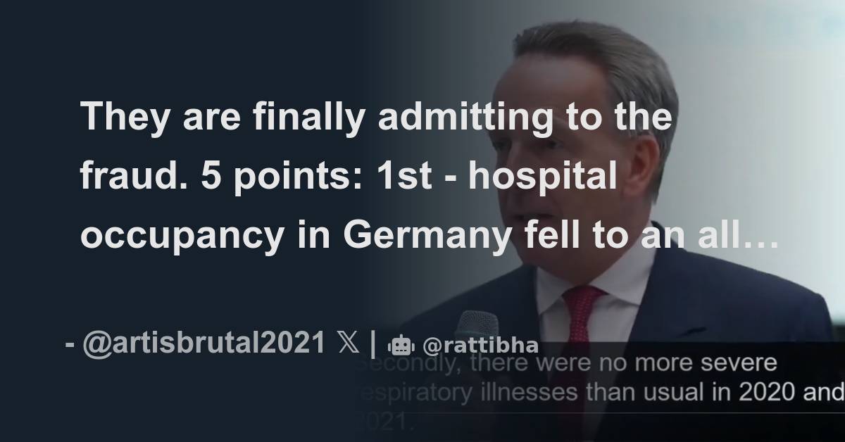 They are finally admitting to the fraud. - Thread from artisbrutal2021 ...