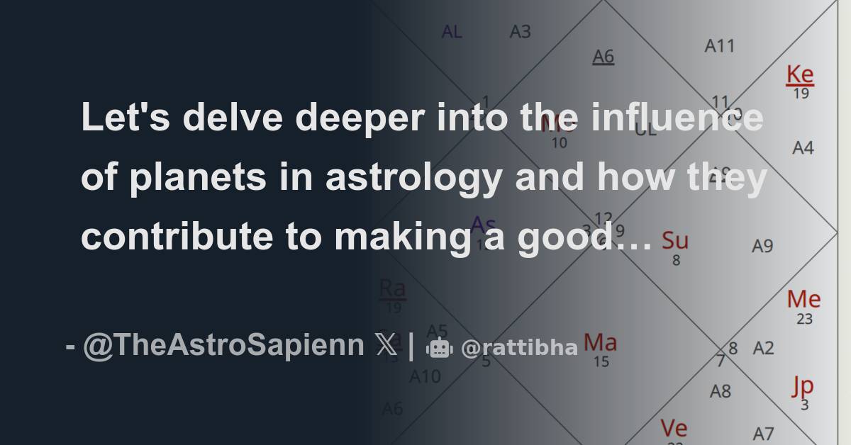 Let's delve deeper into the influence of planets in astrology and how ...