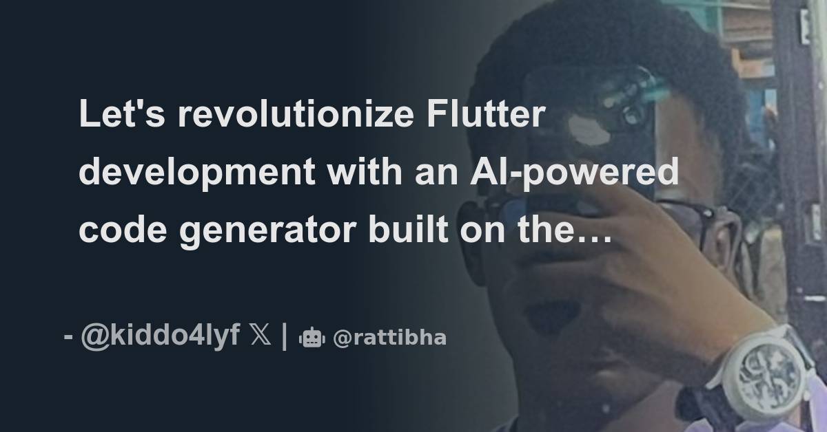 Lets Revolutionize Flutter Development With An Ai Powered Code