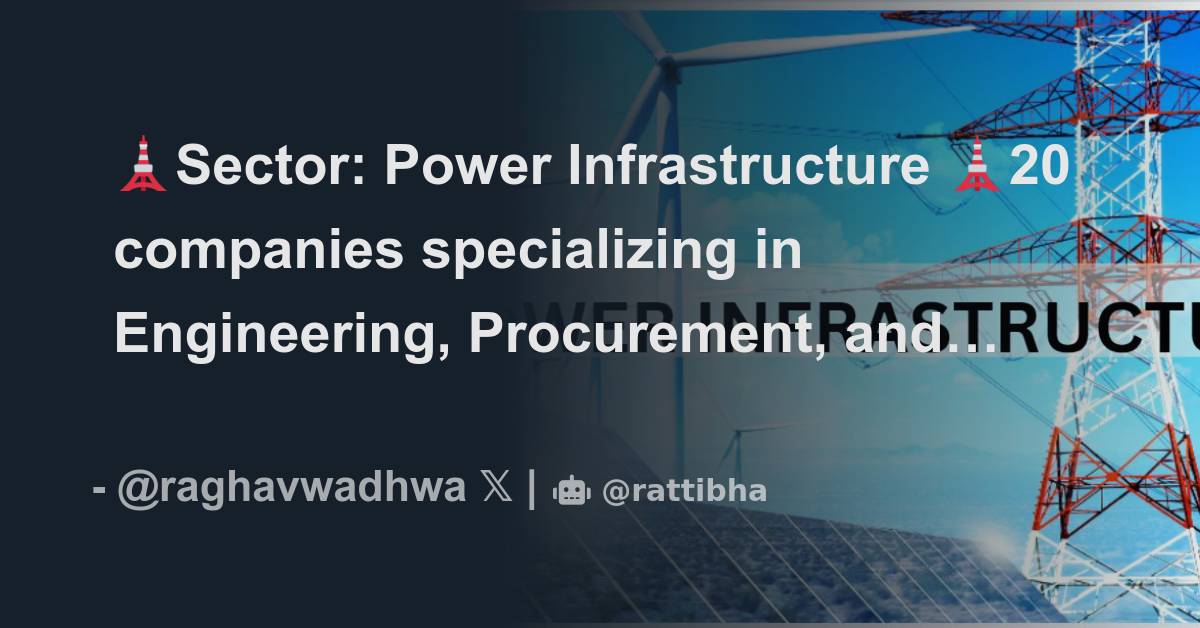 🗼Sector: Power Infrastructure 🗼20 companies specializing in Engineering ...