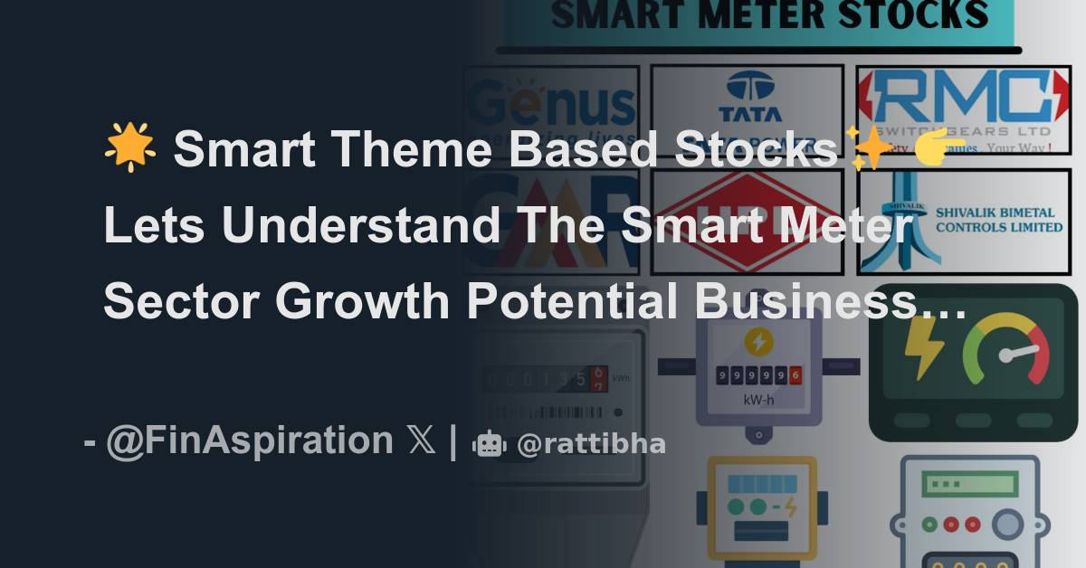 🌟 Smart Theme Based Stocks 👉 Lets Understand The Smart Meter Sector ...