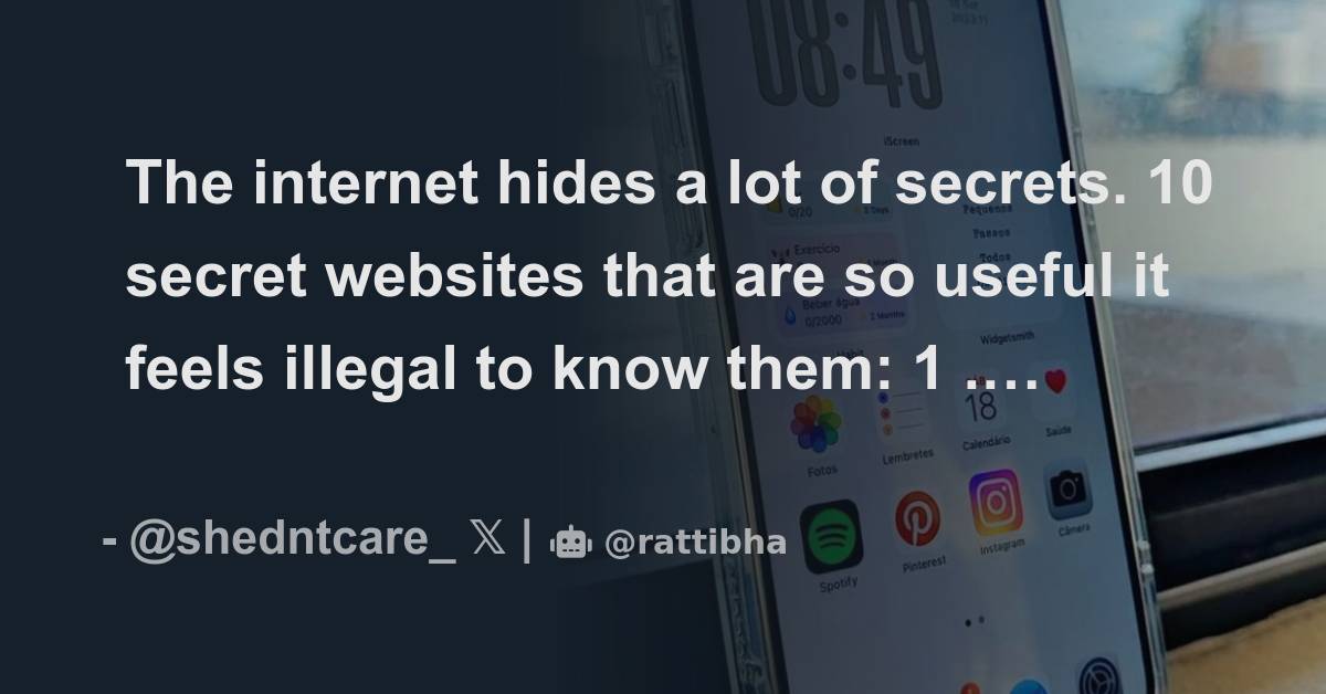 The internet hides a lot of secrets. 10 secret websites that are so ...
