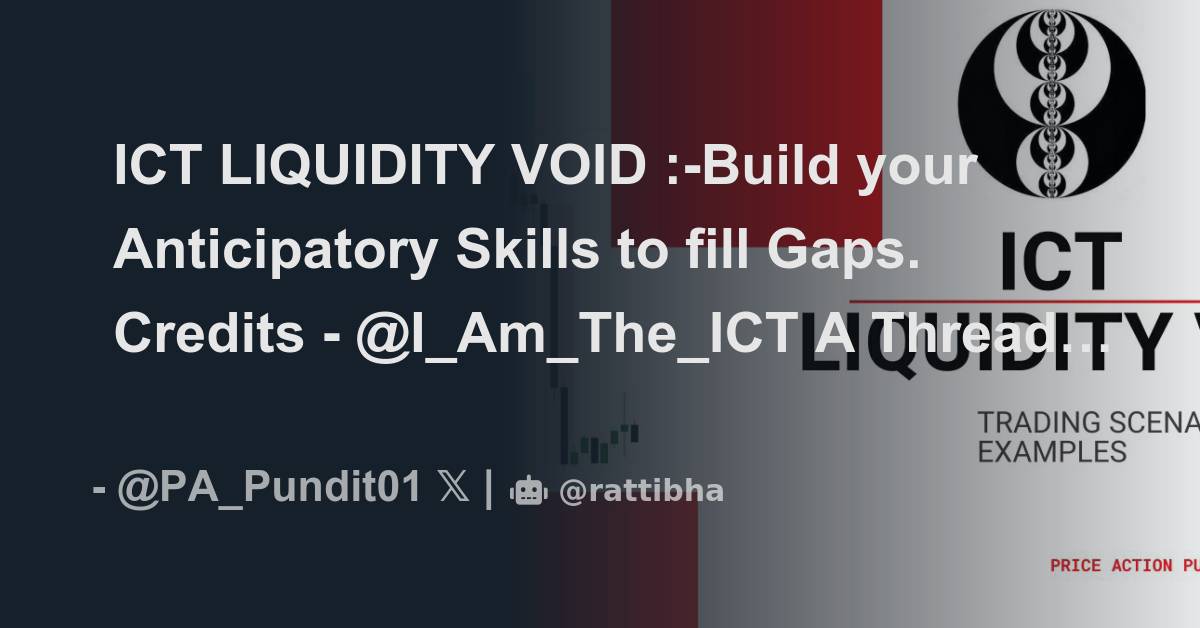 ICT LIQUIDITY VOID :-Build your Anticipatory Skills to fill Gaps ...