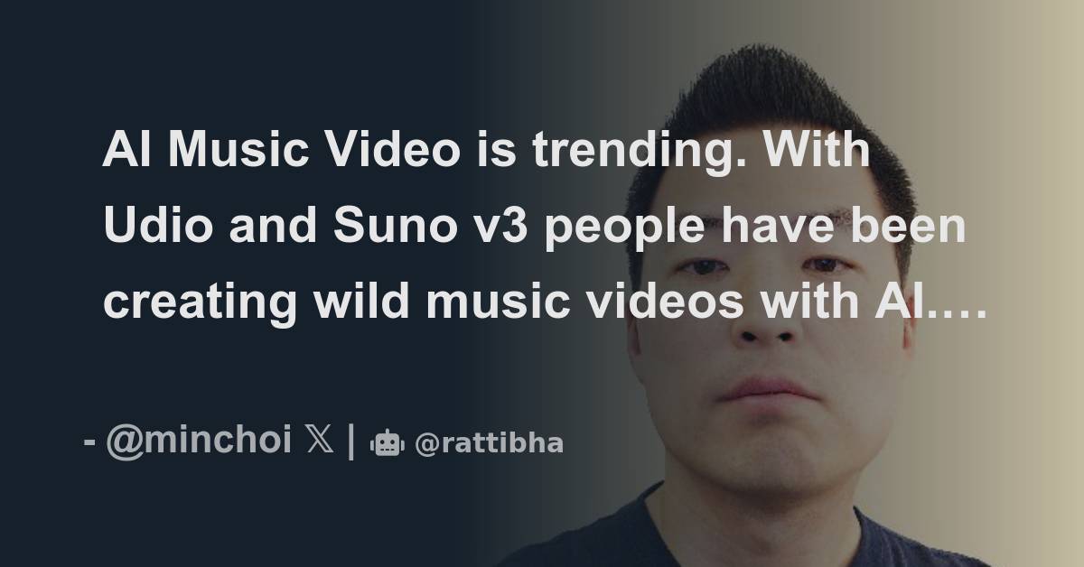 AI Music Video is trending. With Udio and Suno v3 people have been creating wild music videos ...