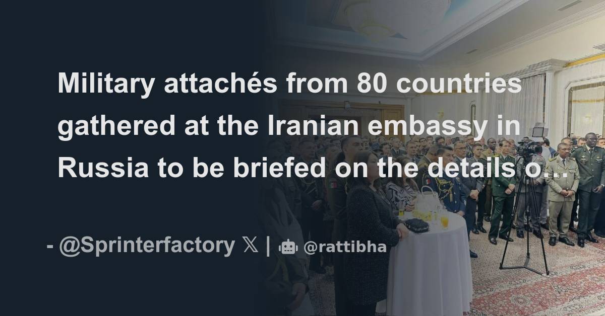 Military attachés from 80 countries gathered at the Iranian embassy in ...