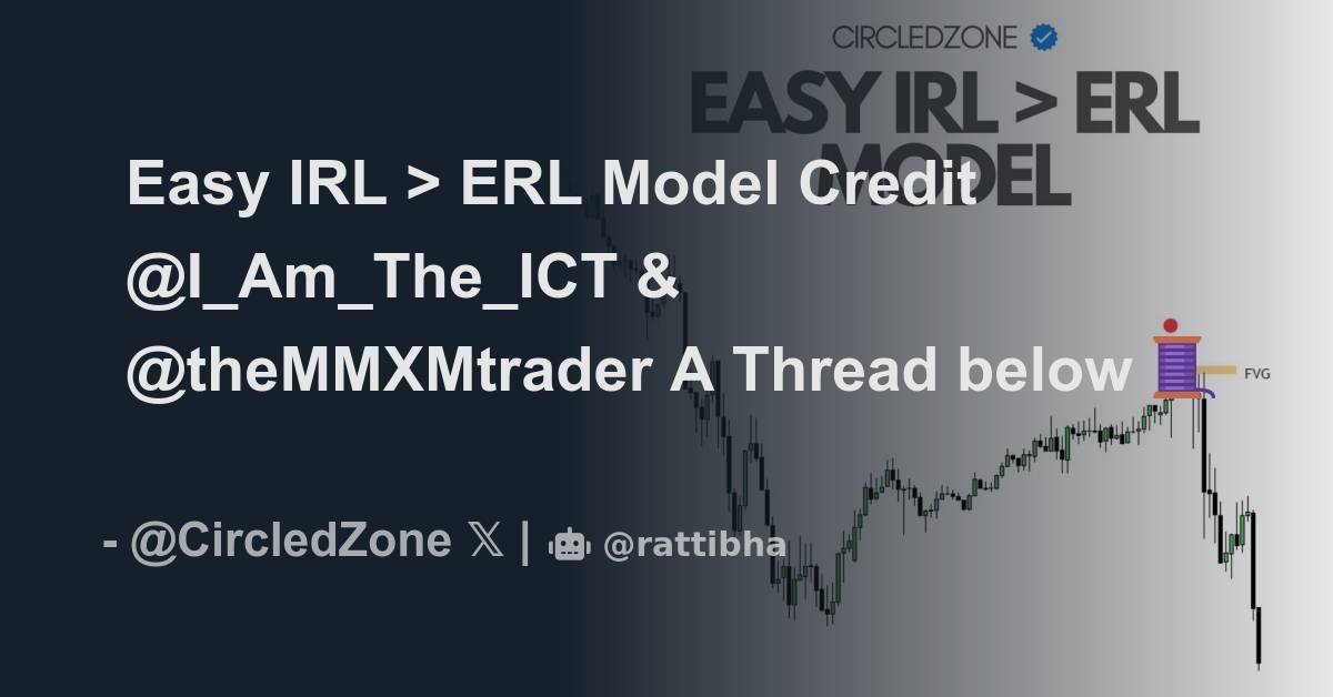 Easy IRL > ERL Model Credit @I_Am_The_ICT & @theMMXMtrader A Thread below 🧵 - Thread from ...