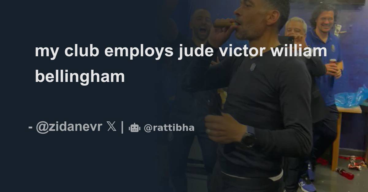 my club employs jude victor william bellingham - المسلسل من 🧟‍♀️ ...