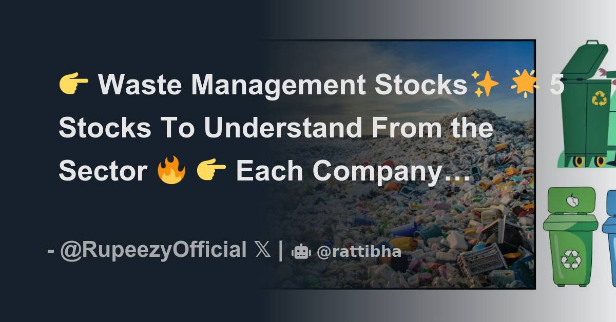 👉 Waste Management Stocks 🌟 5 Stocks To Understand From the Sector 🔥 👉 ...