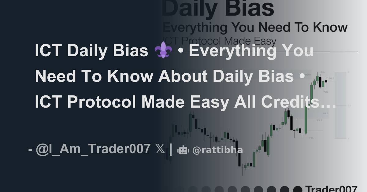 ICT Daily Bias ⚜️ • Everything You Need To Know About Daily Bias • ICT Protocol Made Easy All ...