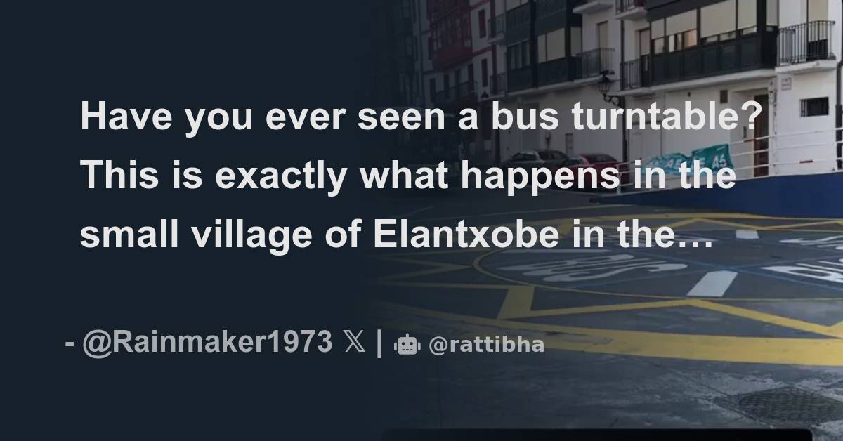 Have you ever seen a bus turntable? This is exactly what happens in the ...