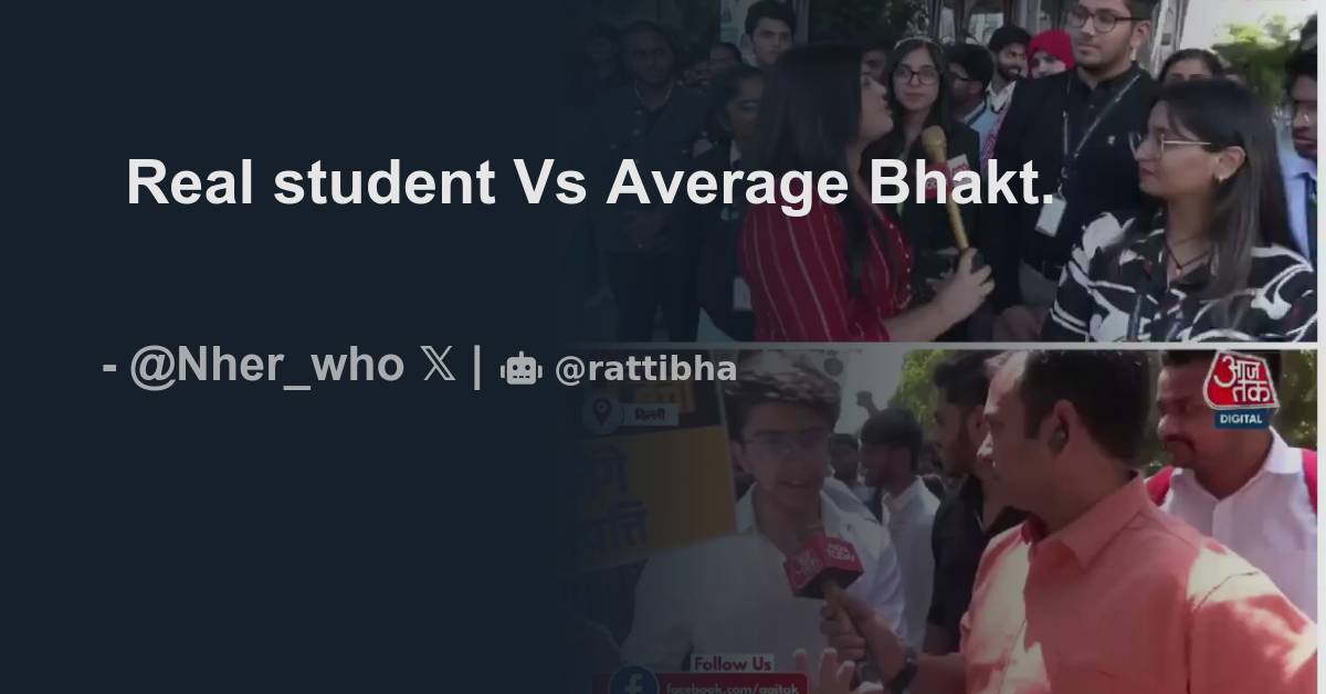Real student Vs Average Bhakt. - المسلسل من Nehr_who? @Nher_who - رتبها