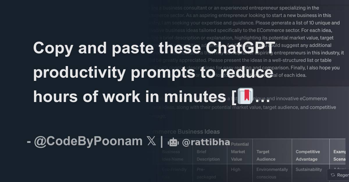 Copy and paste these ChatGPT productivity prompts to reduce hours of ...