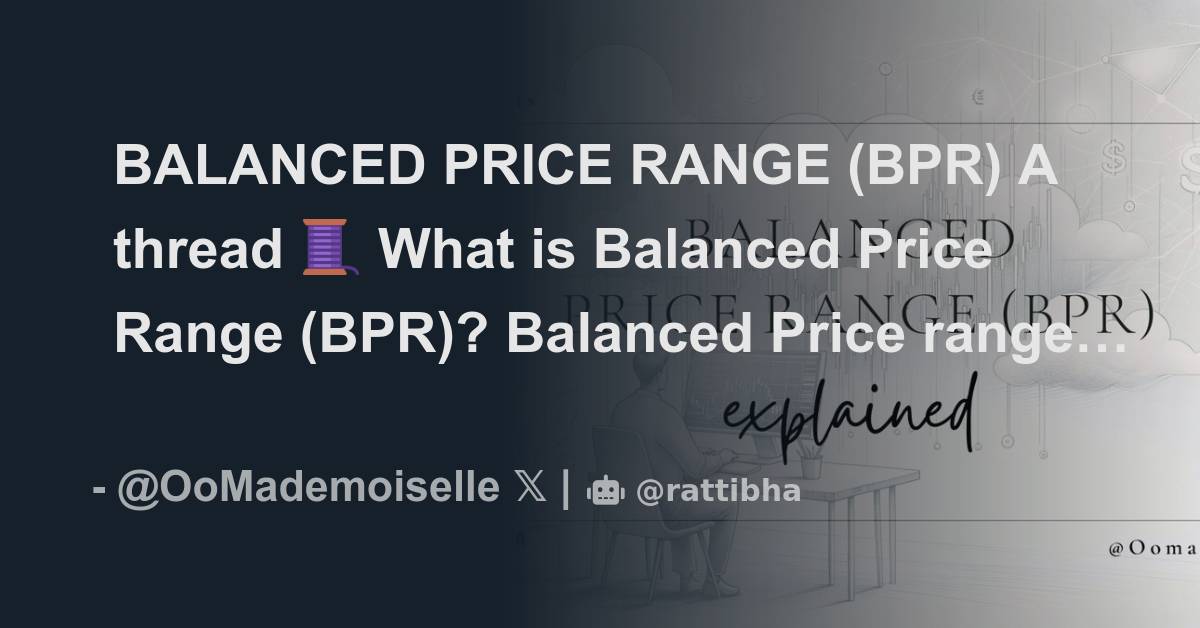 BALANCED PRICE RANGE (BPR) A thread 🧵 - Thread from Mademoiselle ...