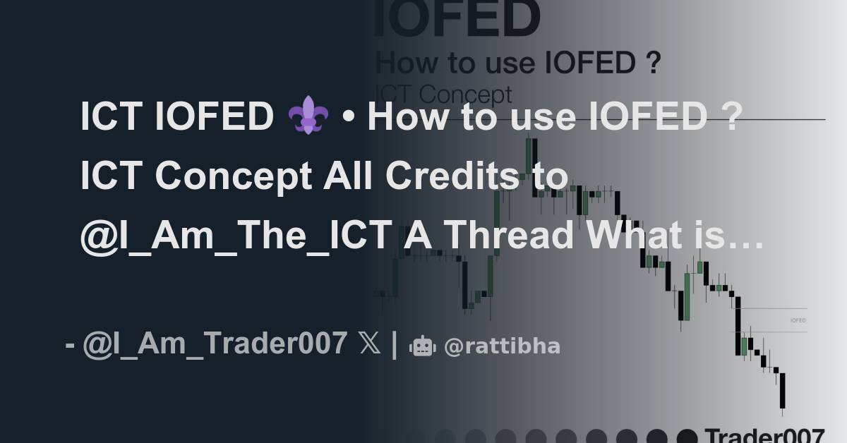 ICT IOFED ⚜️ • How to use IOFED ? ICT Concept All Credits to @I_Am_The ...