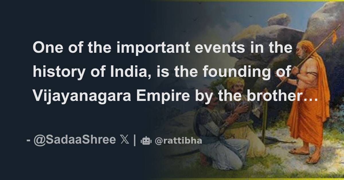 One of the important events in the history of India, is the founding of ...
