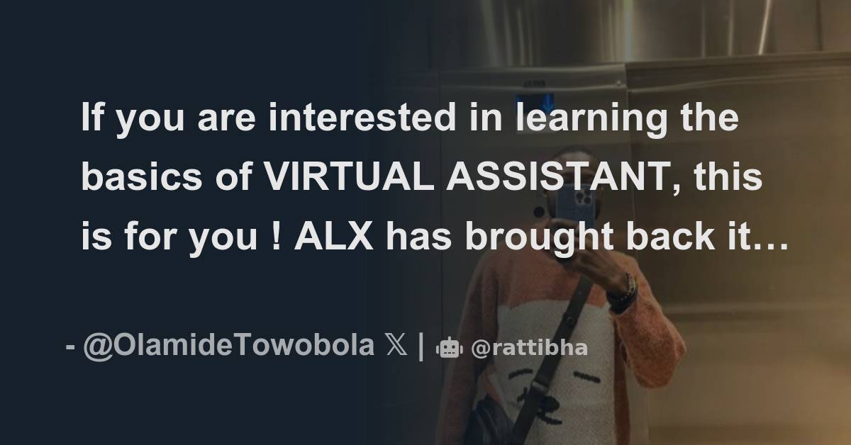 If you are interested in learning the basics of VIRTUAL ASSISTANT, this ...