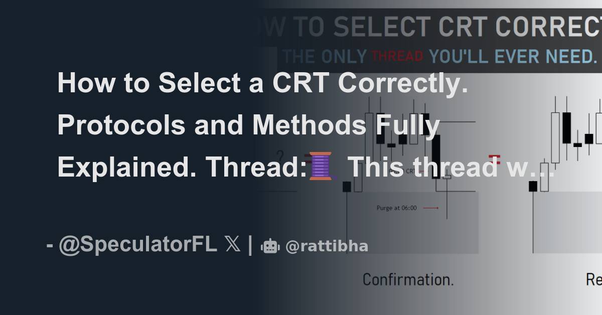 How to Select a CRT Correctly. Protocols and Methods Fully Explained ...