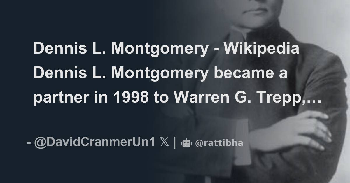 Dennis L. Montgomery - Wikipedia Dennis L. Montgomery became a partner ...